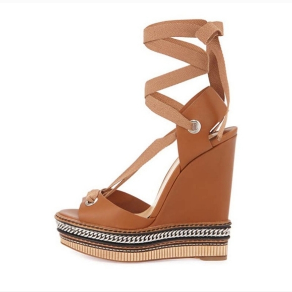 Christian Louboutin | Shoes | Christian Louboutin Tribuli Chain Wedge ...